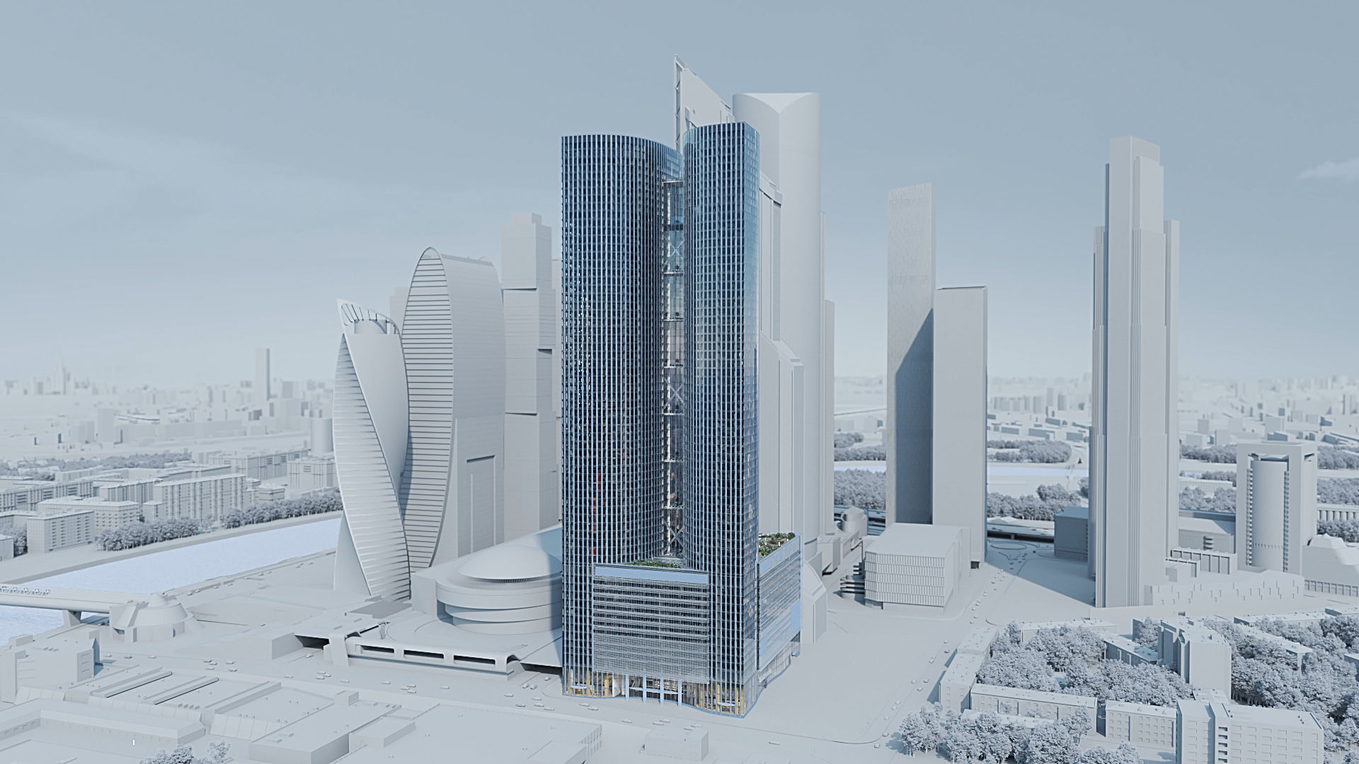 Moscow Towers — это новый многофункциональный комплекс в деловом центре ...